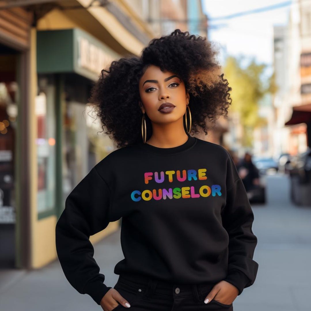 Glitter Letters Future Counselor Sweatshirt, Counseling Student ...