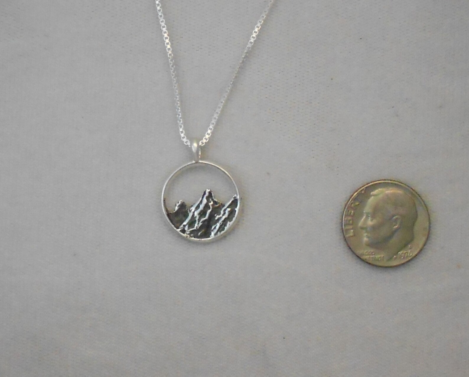 Colorado Mountain Necklace Sterling Silver Mountain Jewelry - Etsy