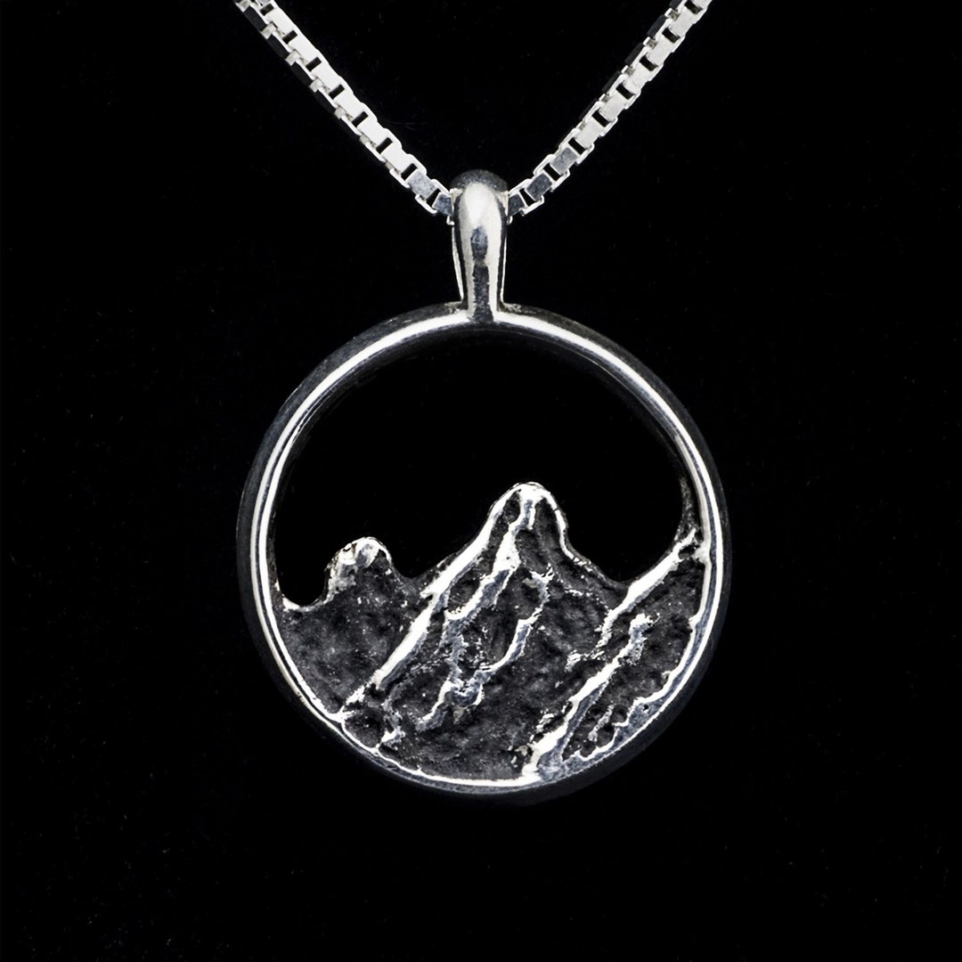 Colorado Mountain Necklace-sterling Silver -teacher Appreciation Gift ...