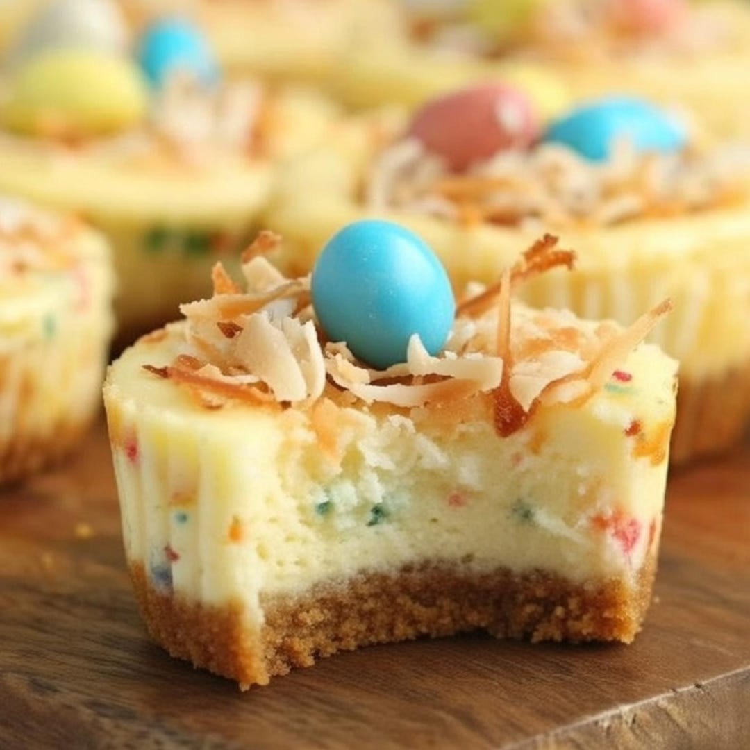 Mini Easter Cheesecakes Recipe PDF | Cute Individual Cheesecake Cups ...