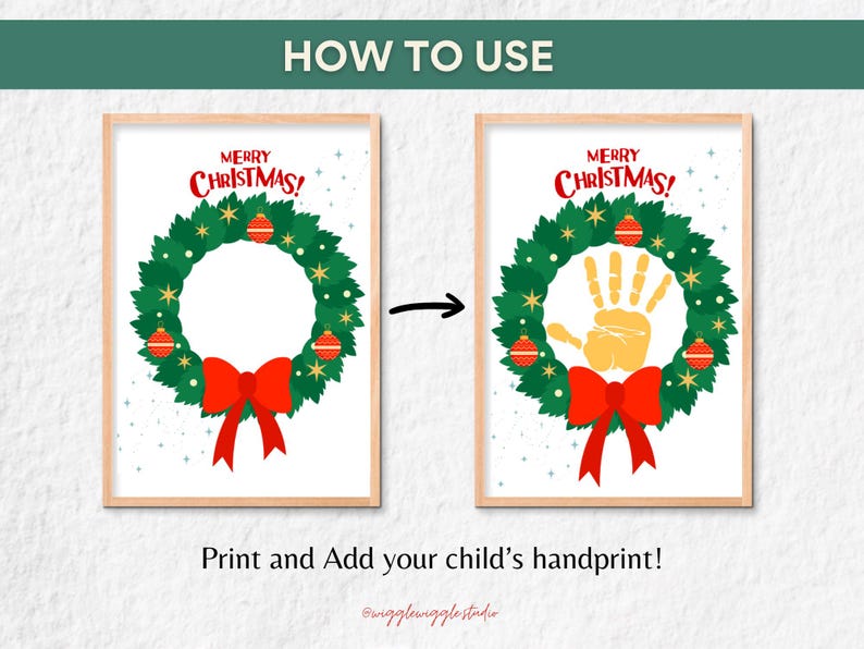 Christmas Handprint Bundle Craft | Christmas Template | Winter Kids ...