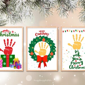 Christmas Handprint Bundle Craft | Christmas Template | Winter Kids ...
