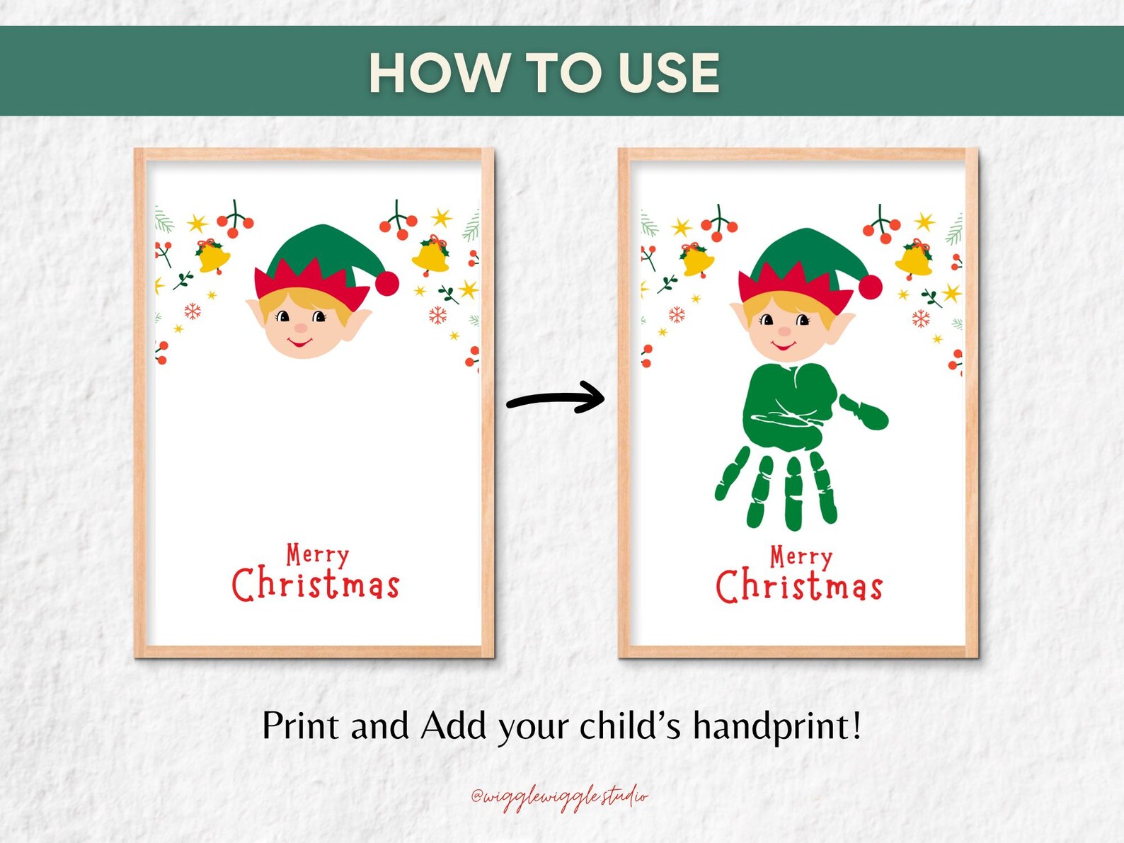 Christmas Handprint Bundle Craft | Christmas Template | Winter Kids ...