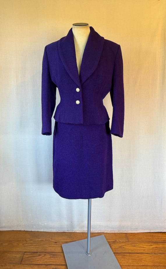 Vintage Lilli Ann 1940s 1950s Suit Jacket and Skirt P… - Gem