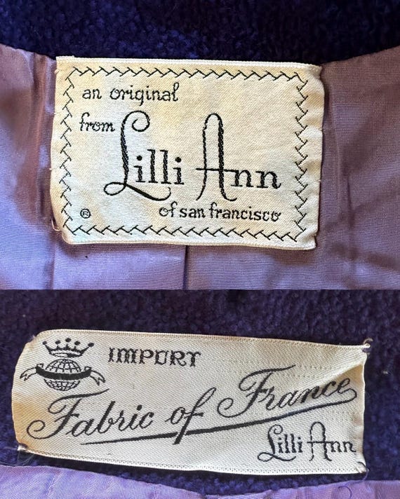 Vintage Lilli Ann 1940s 1950s Suit Jacket and Skirt P… - Gem
