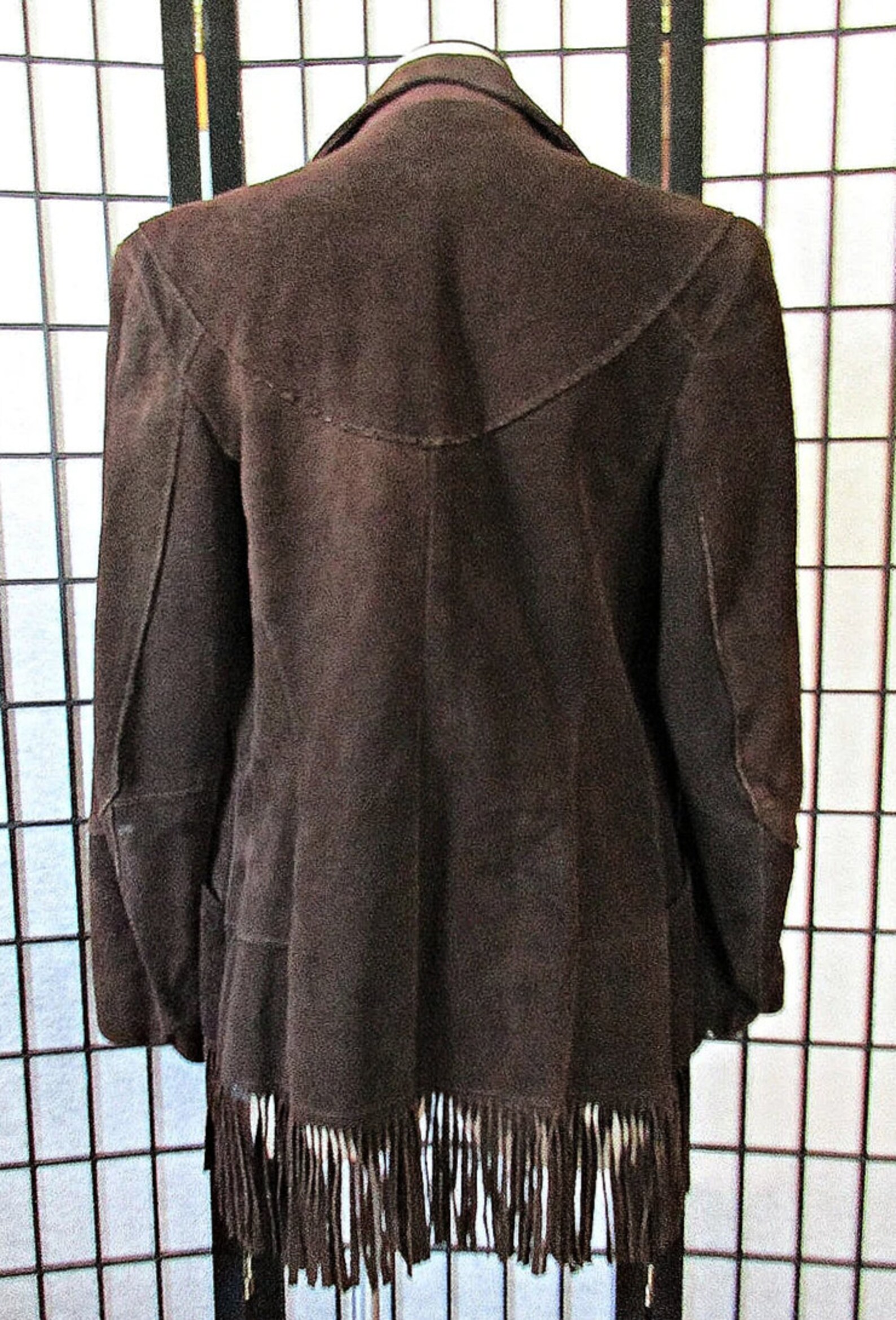 Vintage Suede Jacket With Fringe by Pioneer Wear 1970s Womens - Etsy
