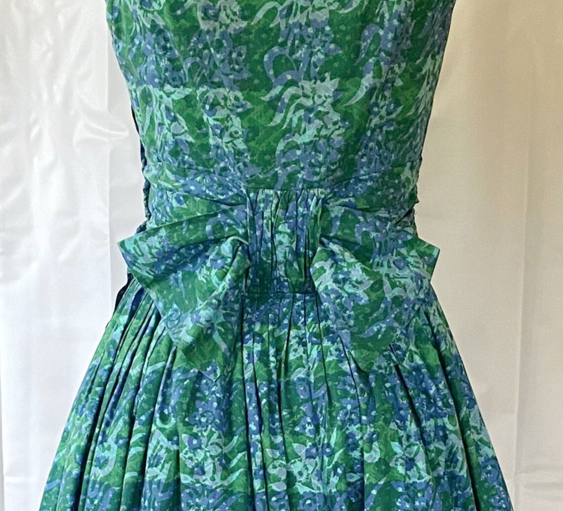 Vintage 1950s 1960s Dress Sundress Blue Green Lavender Purple - Etsy