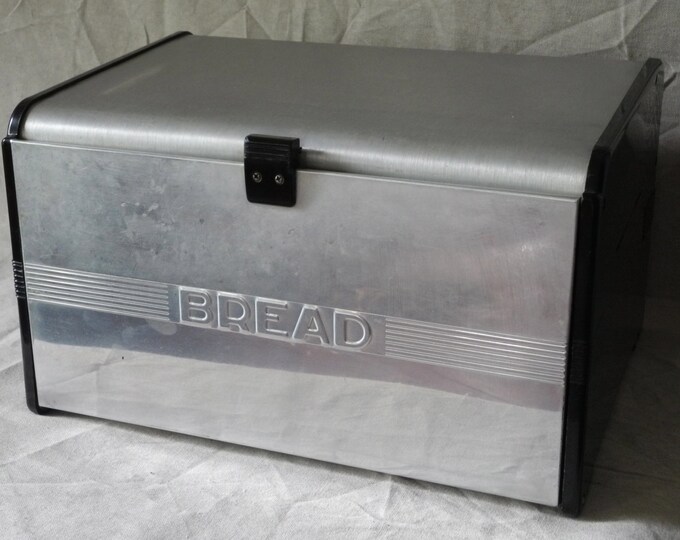 Kromex Breadbox - Vintage 1950s Kitchenware - Mid-century Art Deco Aluminium Bread Box - Etsy