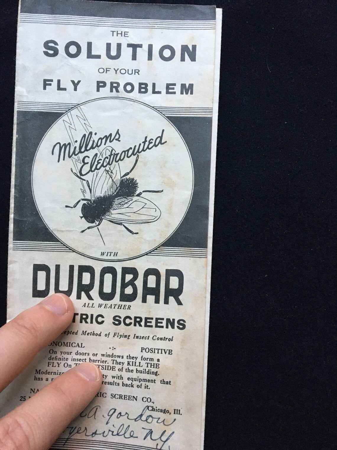 1920s Bug Zapper Brochures Electracide Durobar Insect Fly | Etsy