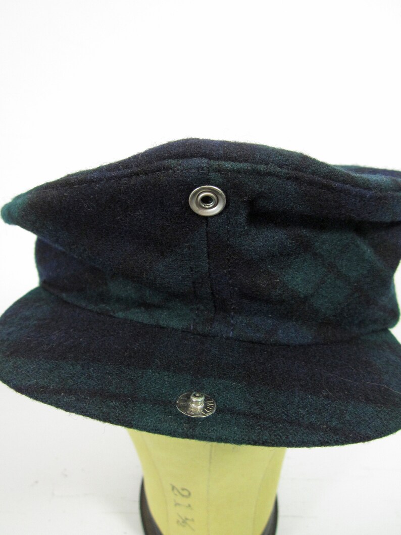 Vintage Pendleton Newsboy Cap Plaid Green Wool Tartan Flat Cap | Etsy
