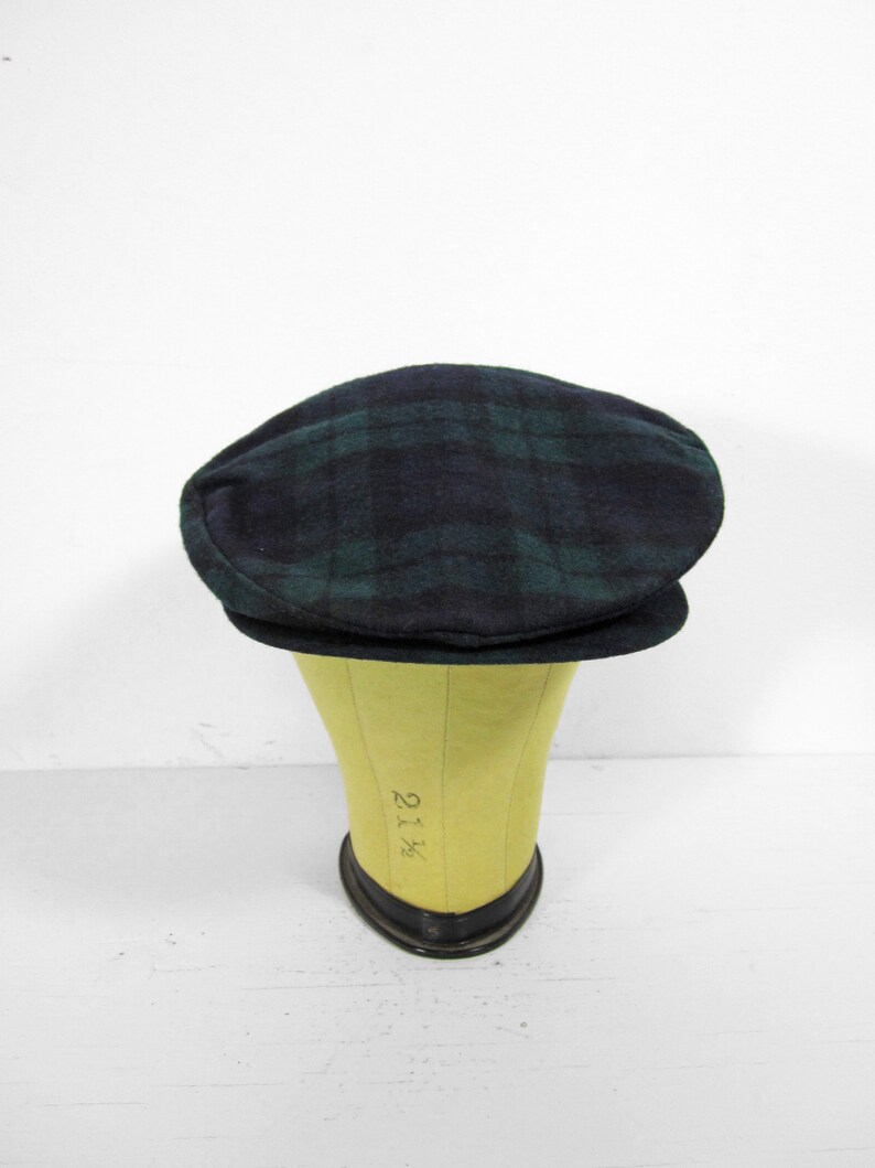 Vintage Pendleton Newsboy Cap Plaid Green Wool Tartan Flat Cap | Etsy