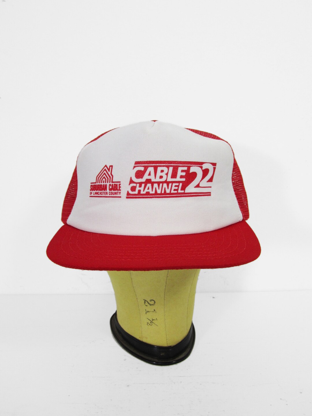 Vintage PA Channel 22 Hat Cable TV Snapback Trucker Cap Made in USA ...