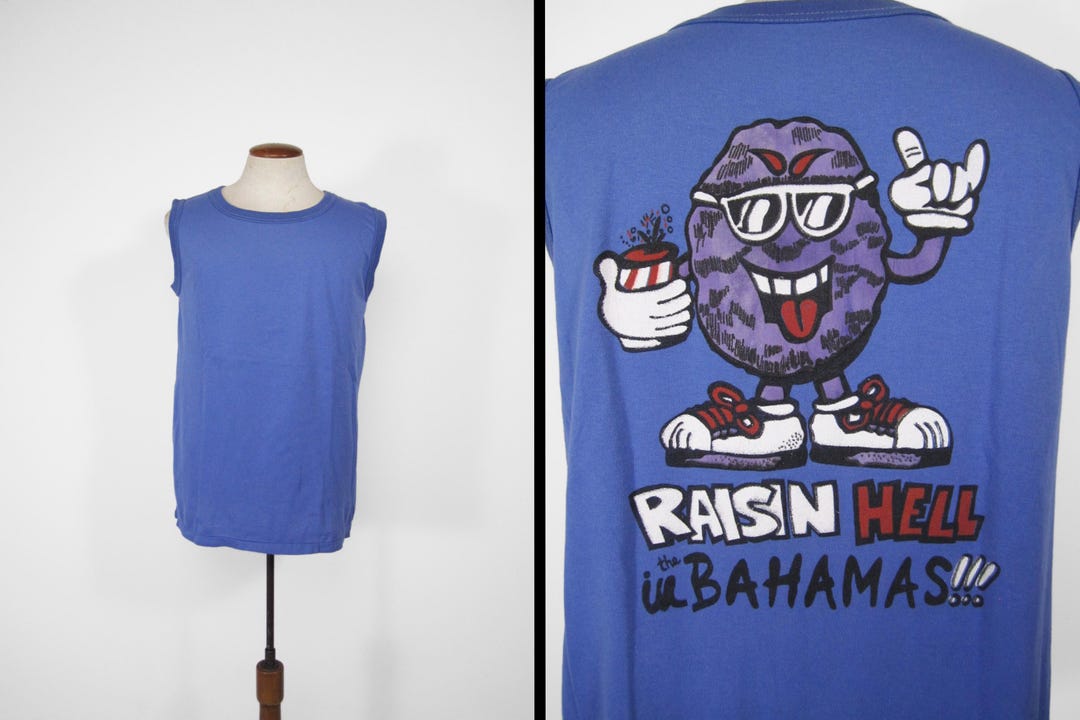 Raisin Hell in the Bahamas Shirt 80s Tank Top Size Large - Etsy