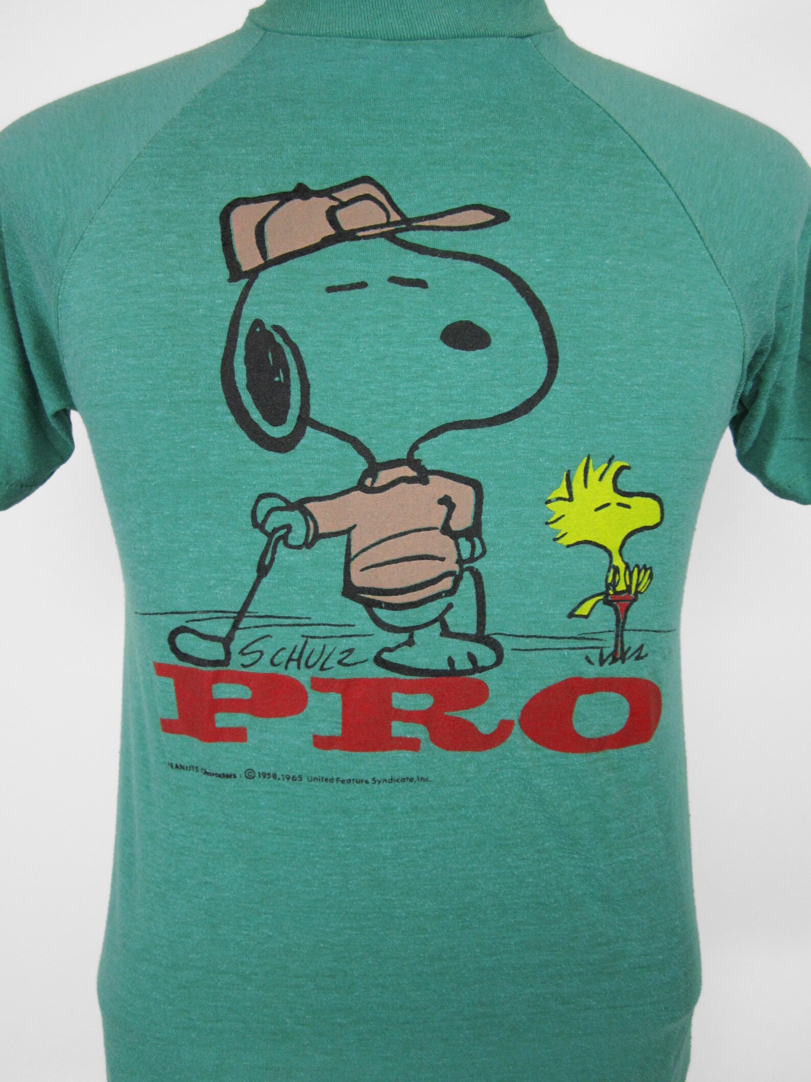 Vintage Snoopy Golf Pro T-shirt Green Raglan Shirtex Tee | Etsy