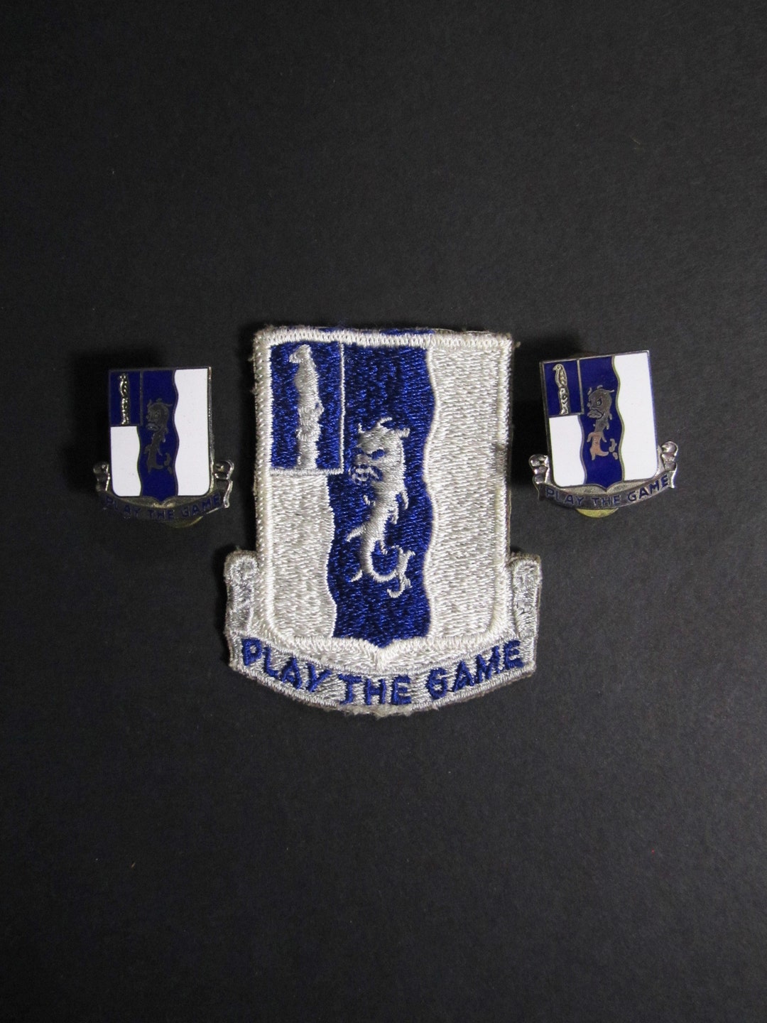 50th Infantry Regiment Patch and Pins 1950s Crest Insignia - Set of Two ...
