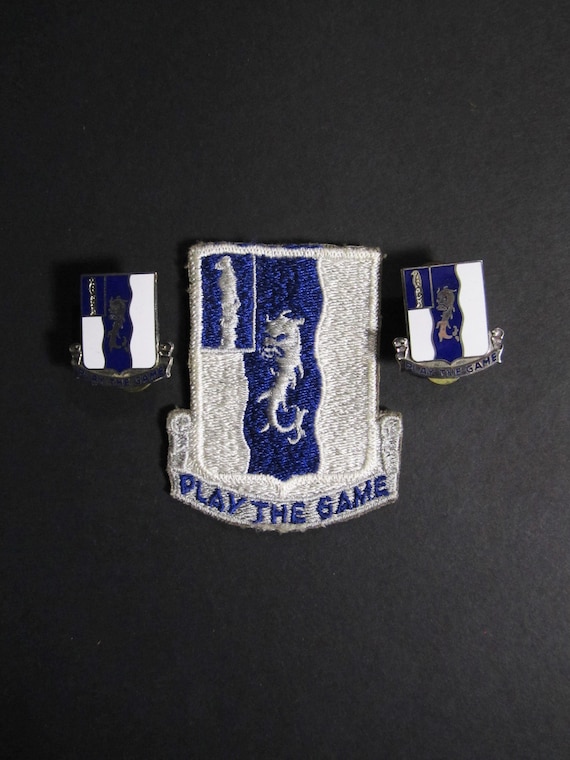 50th Infantry Regiment Patch and Pins 1950s Crest Ins… - Gem