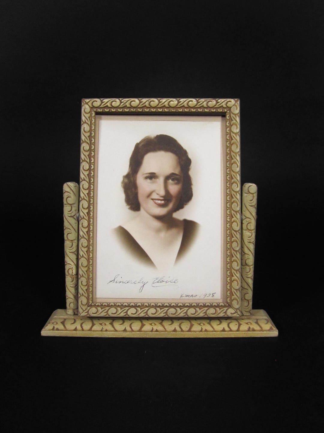 1930s Picture Frame Desktop Tilting Wood Frame 5 X 7 - Etsy