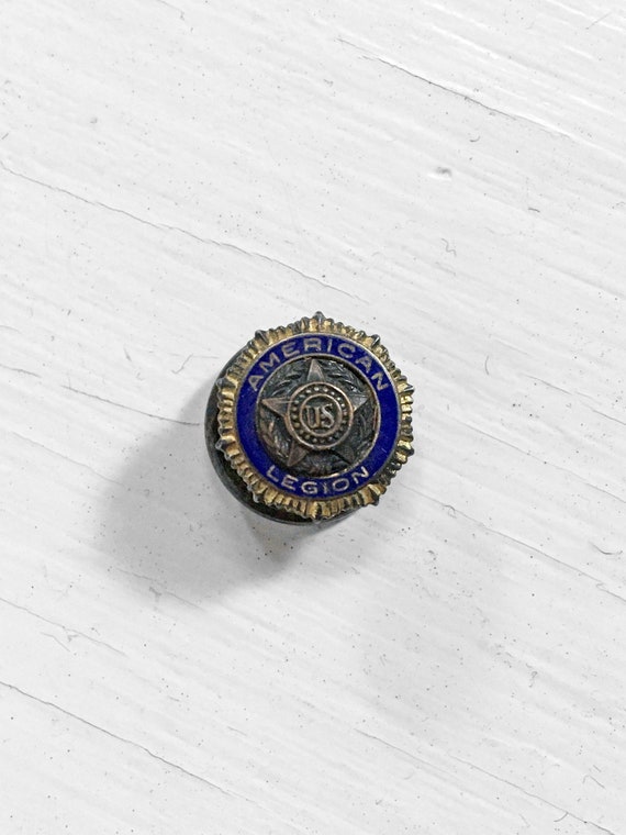 Vintage WWII American Legion Pin Blue Star - Gem
