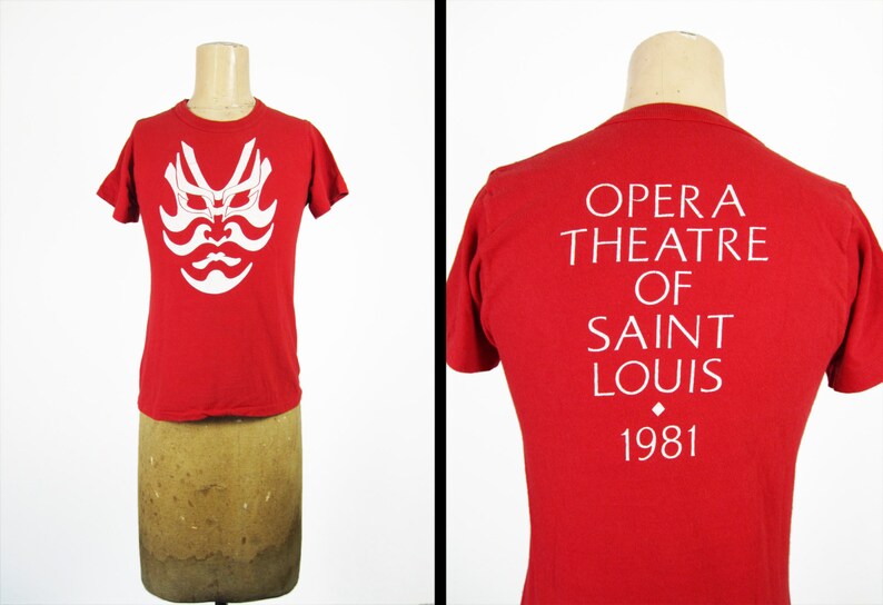 Vintage 80s Saint Louis Opera T-shirt 1981 Performance Theatre | Etsy