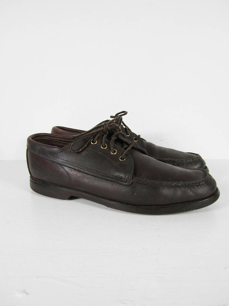 Vintage Gokey's Oxfords Moc Toe Shoes Boat Leather - Etsy