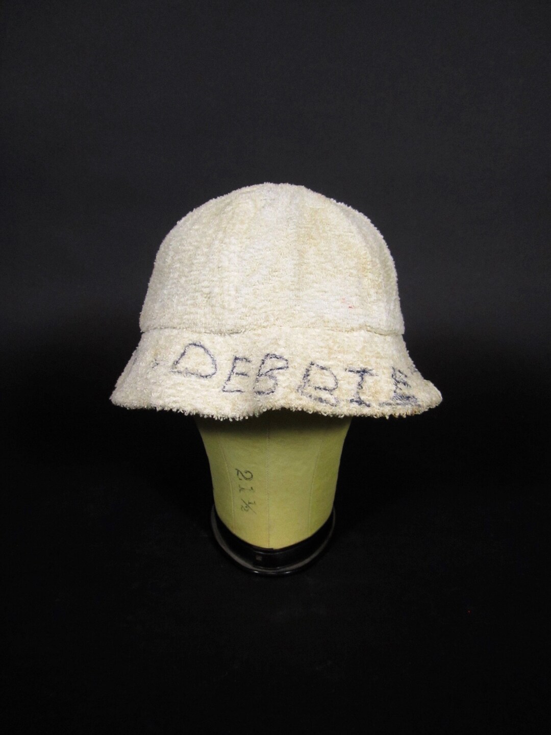 Vintage 50s Autograph Hat Terry Cloth Signature Bucket Hat - Etsy