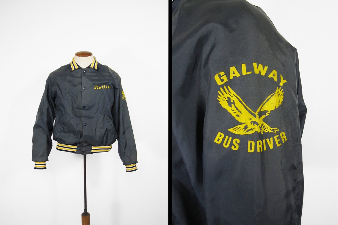 Vintage School Bus Driver Jacket 80s Women's Medium - Etsy