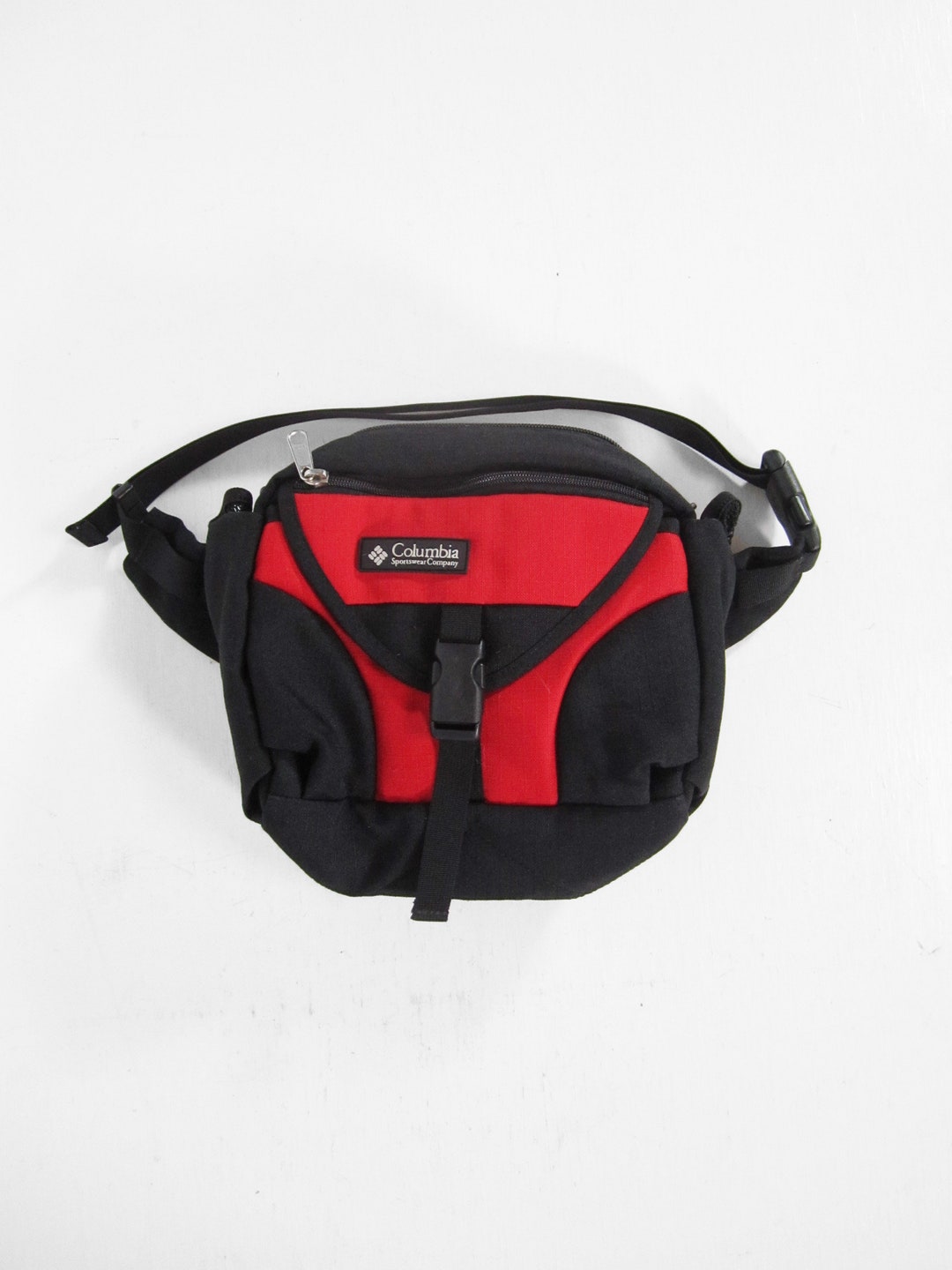 Columbia Day Pack Red Black Fanny Pack - Etsy