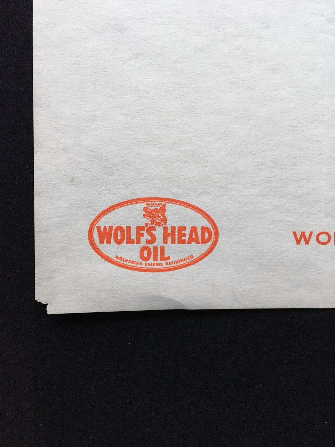 1936 Wolverine Empire Refining Co Letterhead Wolf's Head Oil Signed ...