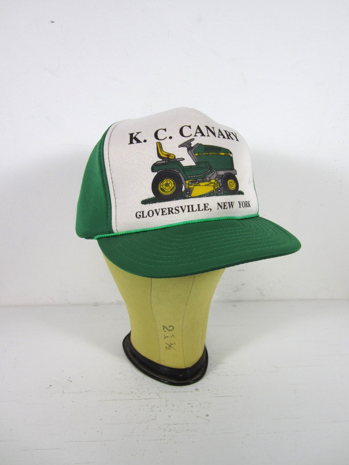 Vintage John Deere Trucker Hat Tractor Lawn Mower Snapback Cap - Etsy