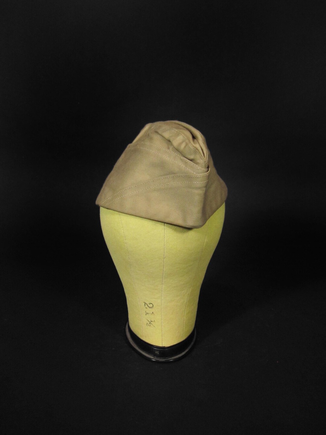 WWII US Army Garrison Cap Khaki NOS Military Wedge Hat Size 7 3/8 - Etsy
