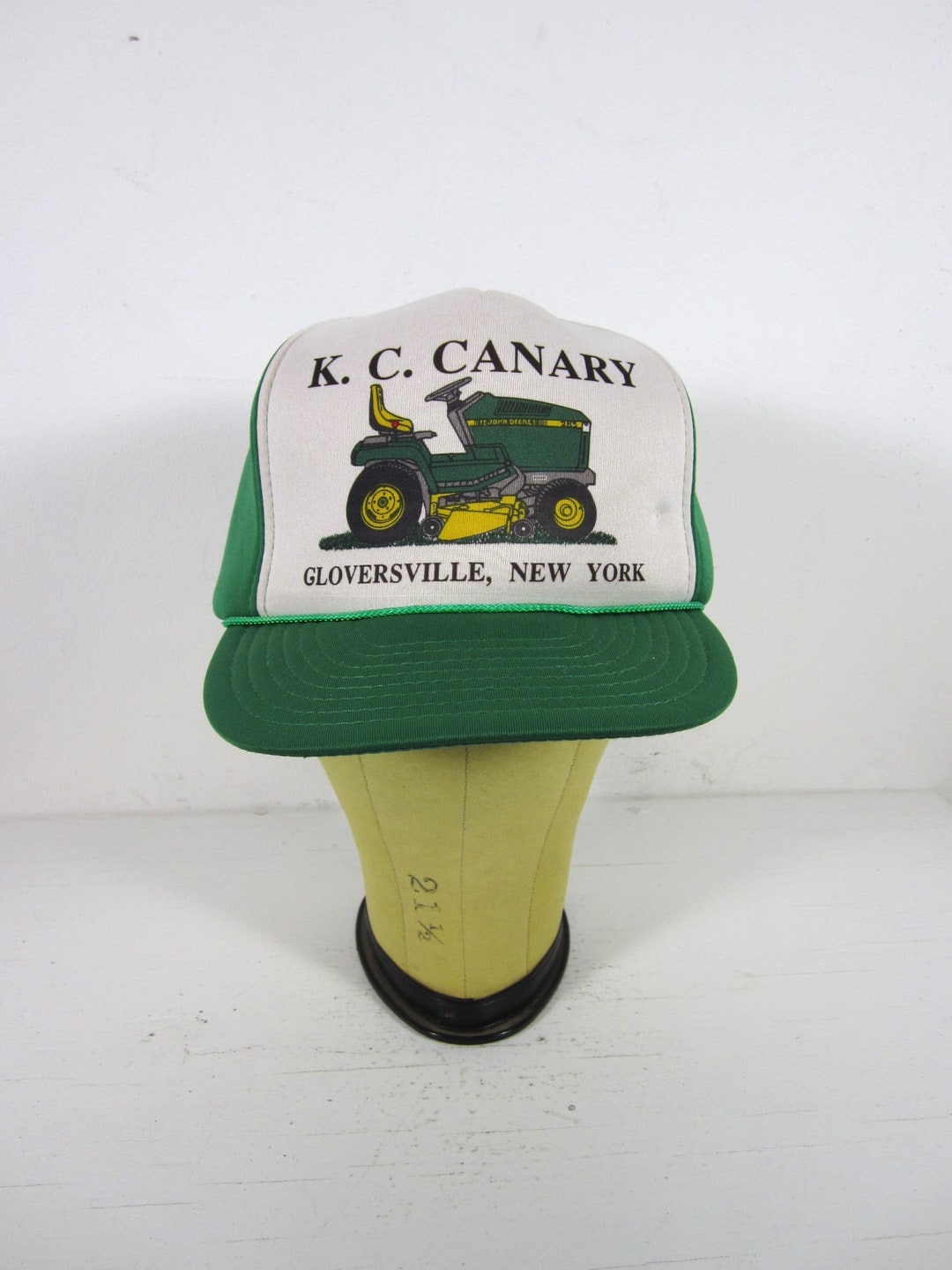 Vintage John Deere Trucker Hat Tractor Lawn Mower Snapback Cap - Etsy