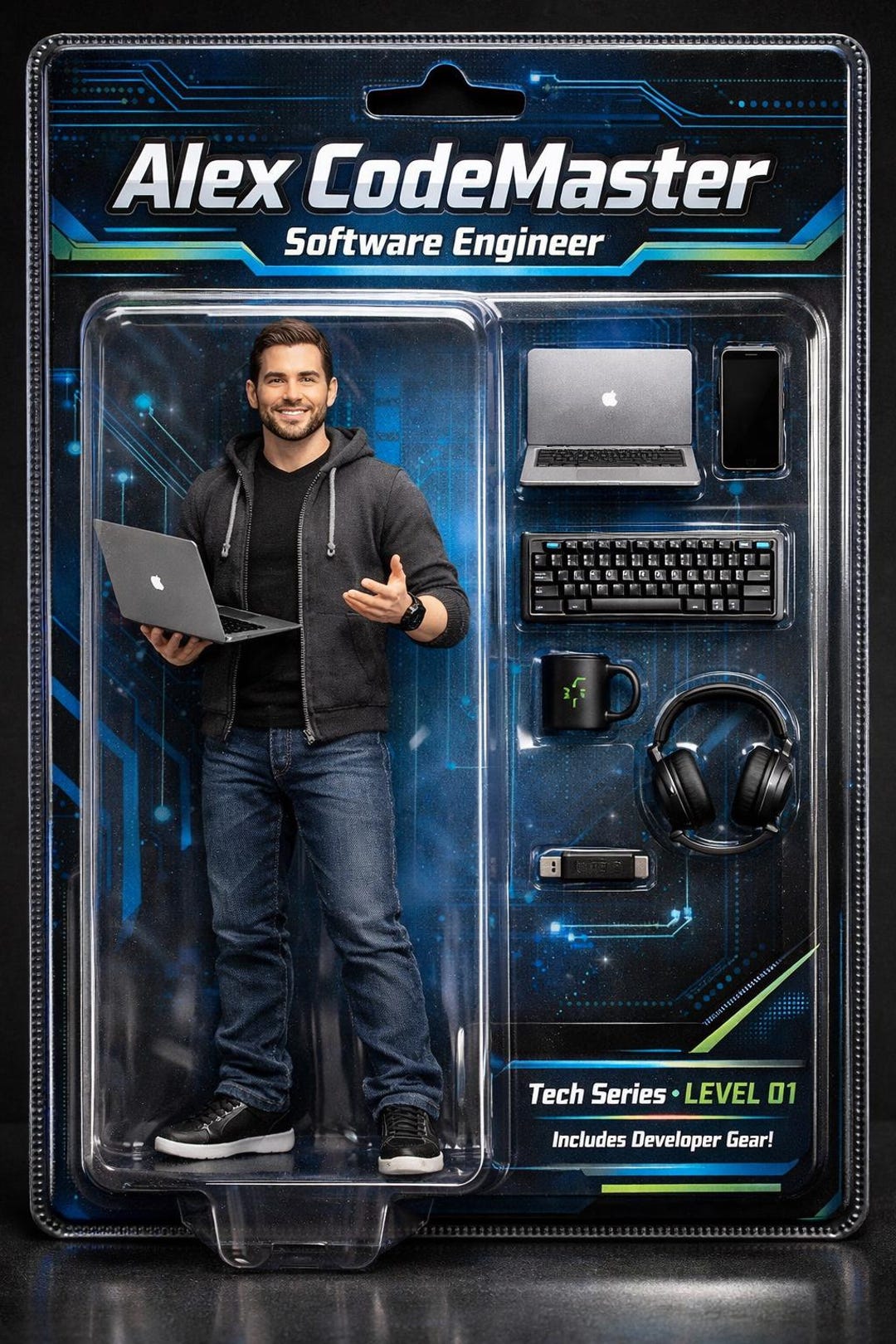 Custom Action Figure | Personalized Career Toy Box (digital Download ...