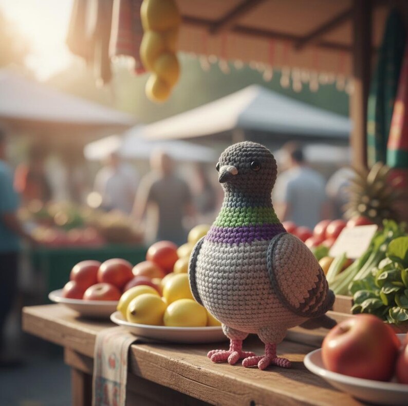 Realistic Crochet Pigeon Pattern | Amigurumi Bird Tutorial (digital ...