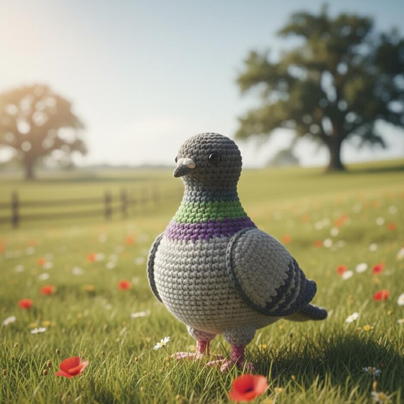 Realistic Crochet Pigeon Pattern | Amigurumi Bird Tutorial (digital ...