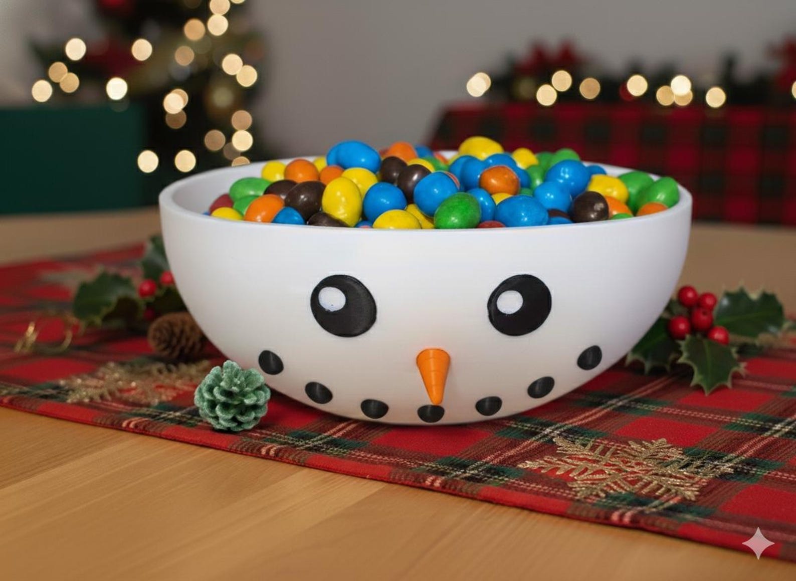 Snowman Christmas Bowl – Festive Holiday Table Decor! - Etsy