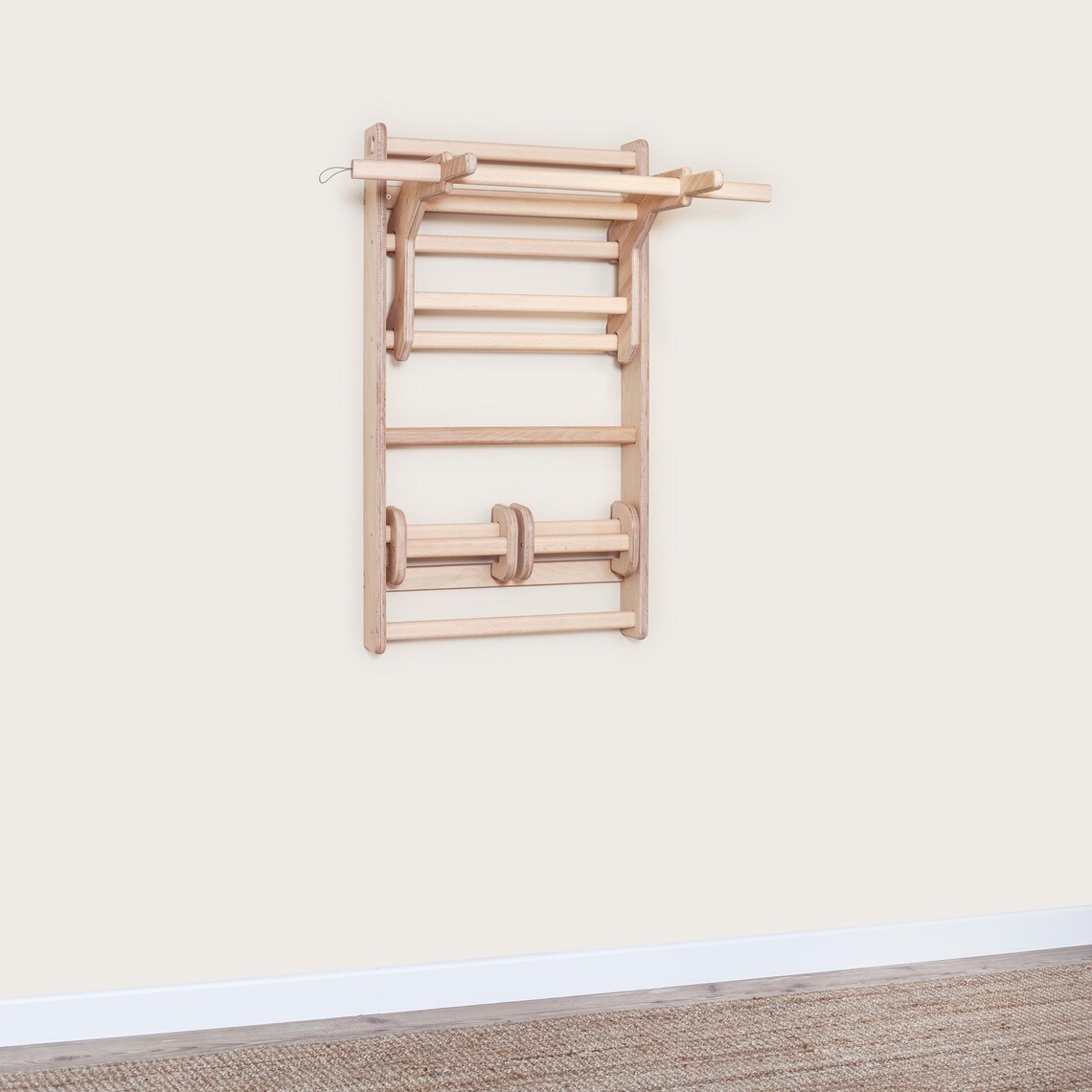 Mowofit Compact Pro Swedish Ladder Wall Bars – Calisthenics Fitness ...