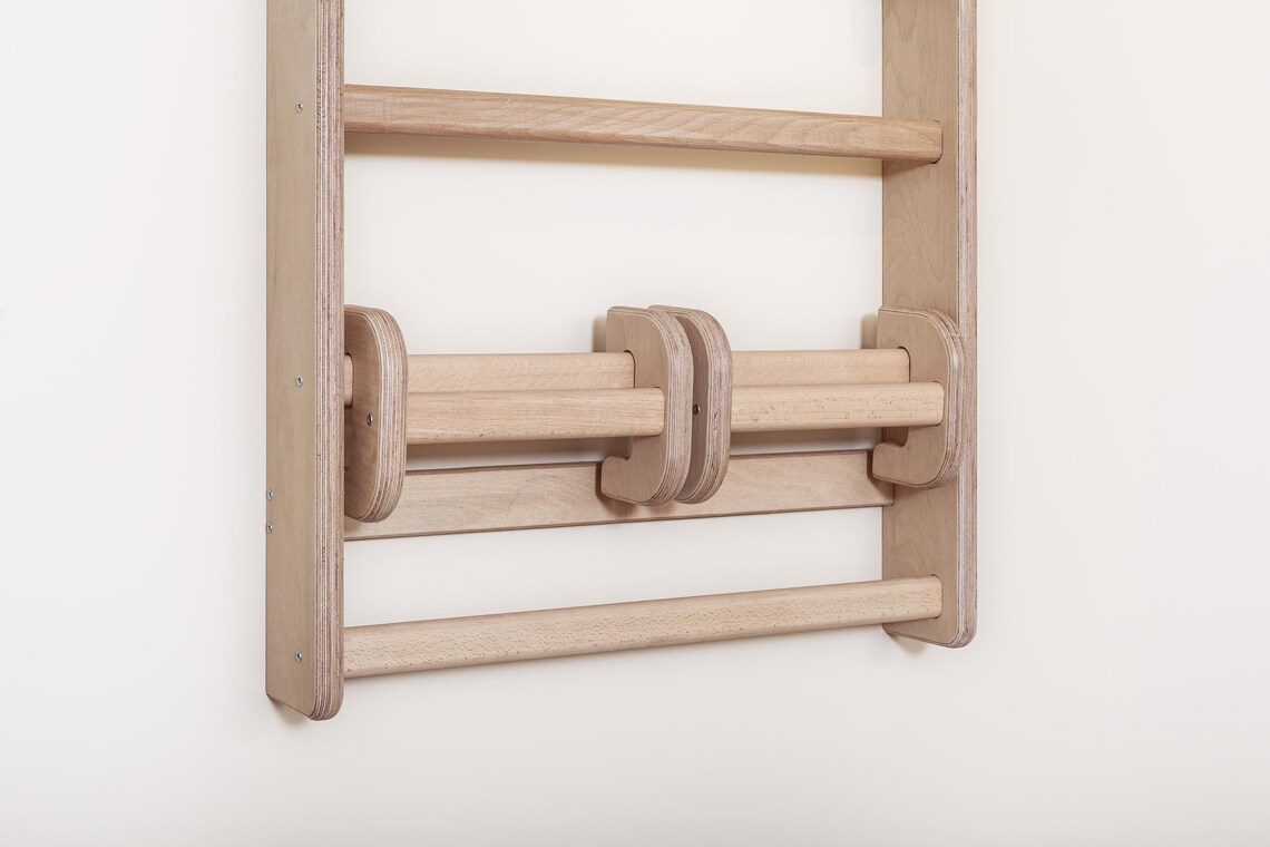 Mowofit Compact Pro Swedish Ladder Wall Bars – Calisthenics Fitness ...