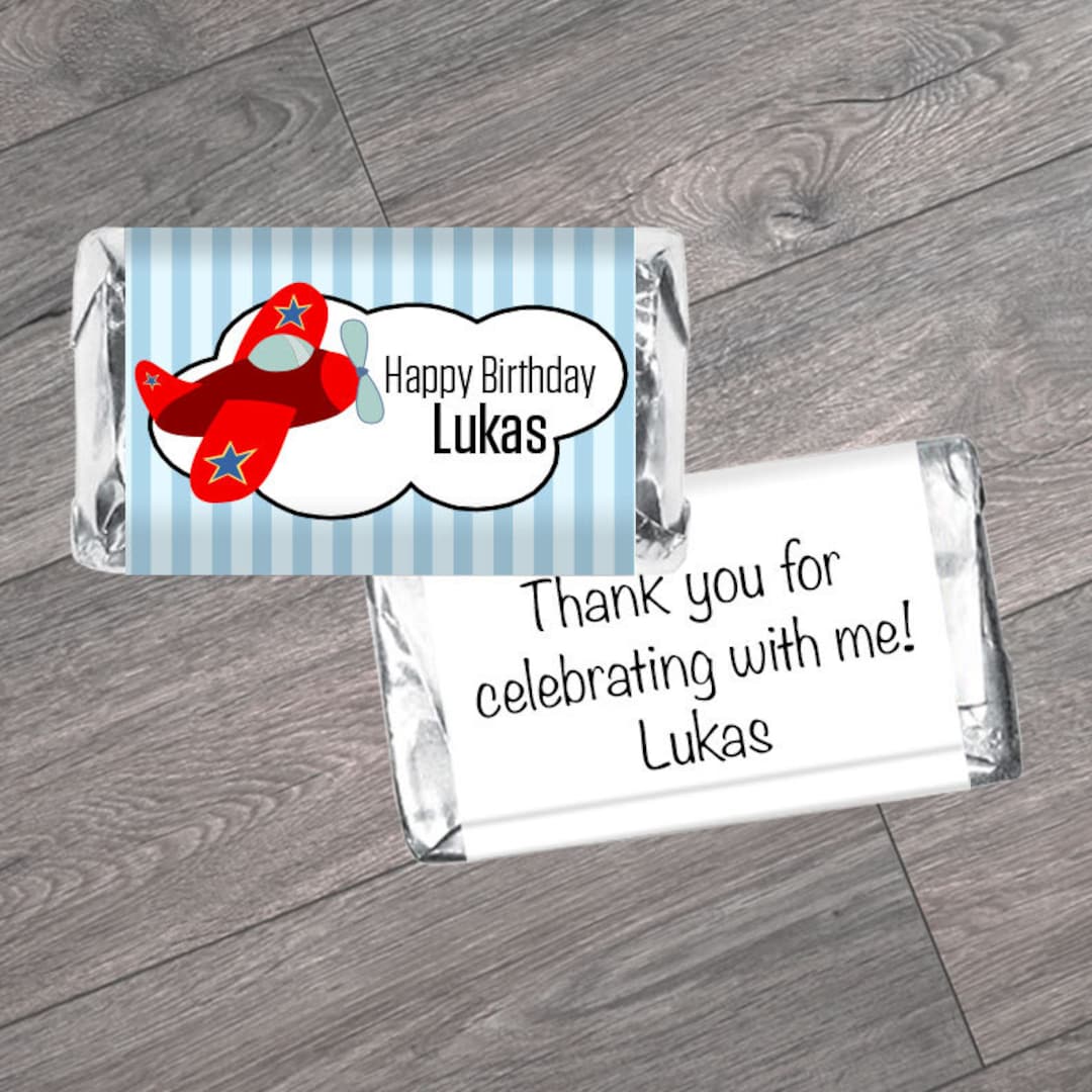 Airplane Mini Candy Bar Labels. Airplane Mini Candy Bar Wrappers ...