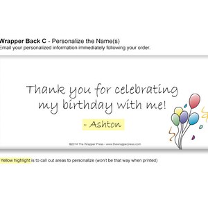 Basketball Candy Bar Wrappers - Personalized Basketball Birthday Party ...