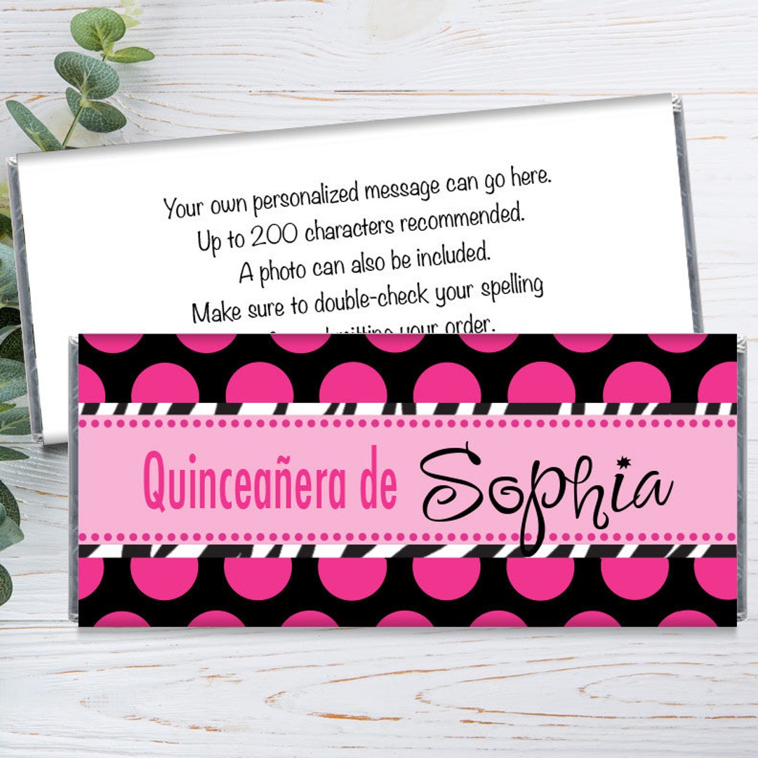 We Print - Quinceanera Candy Bar Wrappers - Girls Quinceanera ...