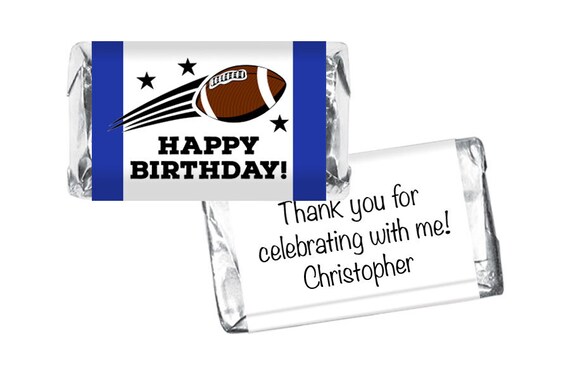 Football Mini Candy Bar Labels. Kickoff Football Mini Candy | Etsy