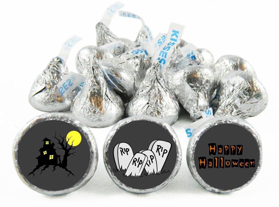 RIP Halloween Labels for Hershey's Kisses - Etsy