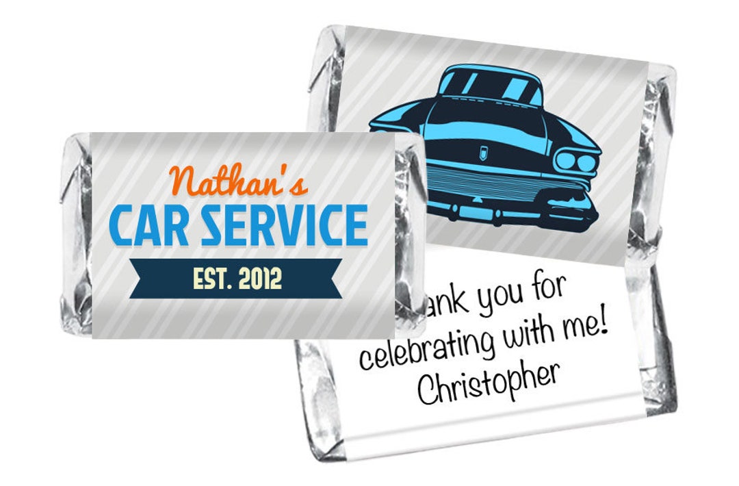Vintage Car Themed Mini Candy Bar Labels. Vintage Car Mini - Etsy