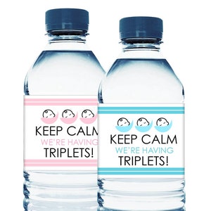 Set of 108 Sweetpea Triplet Stickers for Hershey's Kisses. Triplet Baby ...