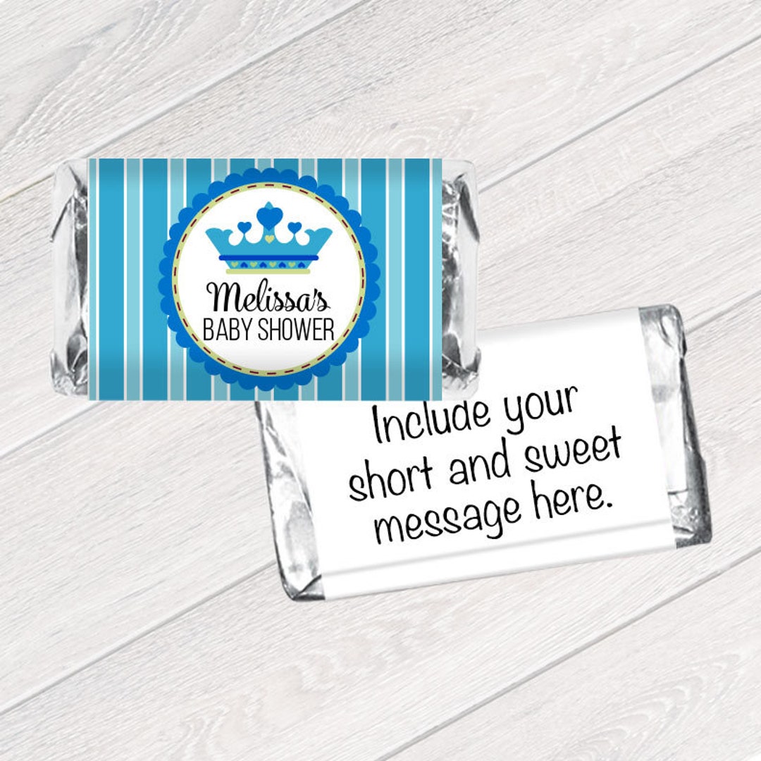 We Print - Prince Themed Baby Shower Mini Candy Bar Labels - Prince ...