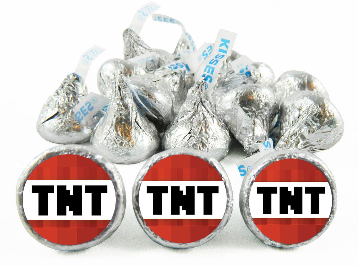 We Print TNT Labels for Hershey's Kisses Reeses Mints - Etsy