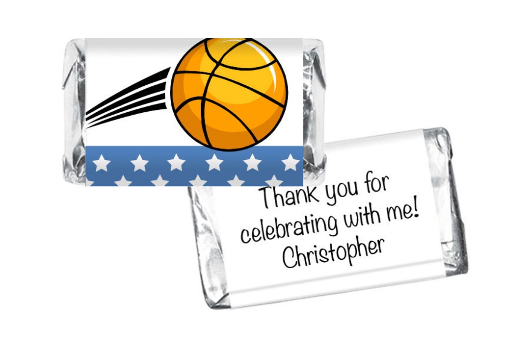 Basketball Mini Candy Bar Labels. Basketball Mini Candy Bar Wrappers ...
