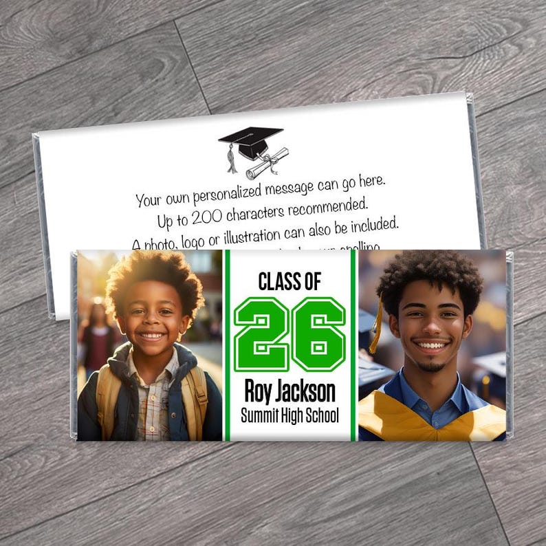 We Print - Class of 2026 Personalized Graduation Candy Bar Wrappers 2 ...