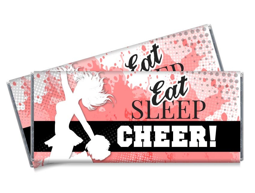 Eat Sleep Cheer Candy Bar Wrappers Many Color Choices | Etsy