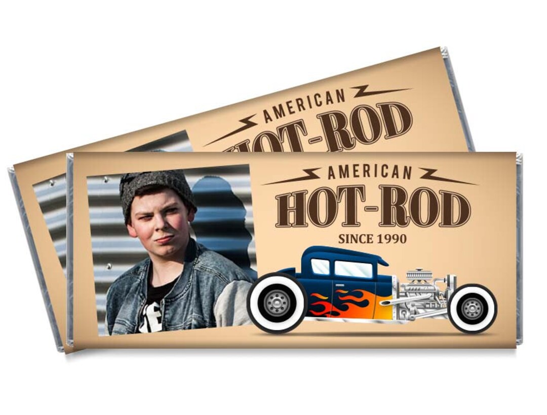 Hot Rod Vintage Car Photo Candy Bar Wrappers Vintage Car - Etsy
